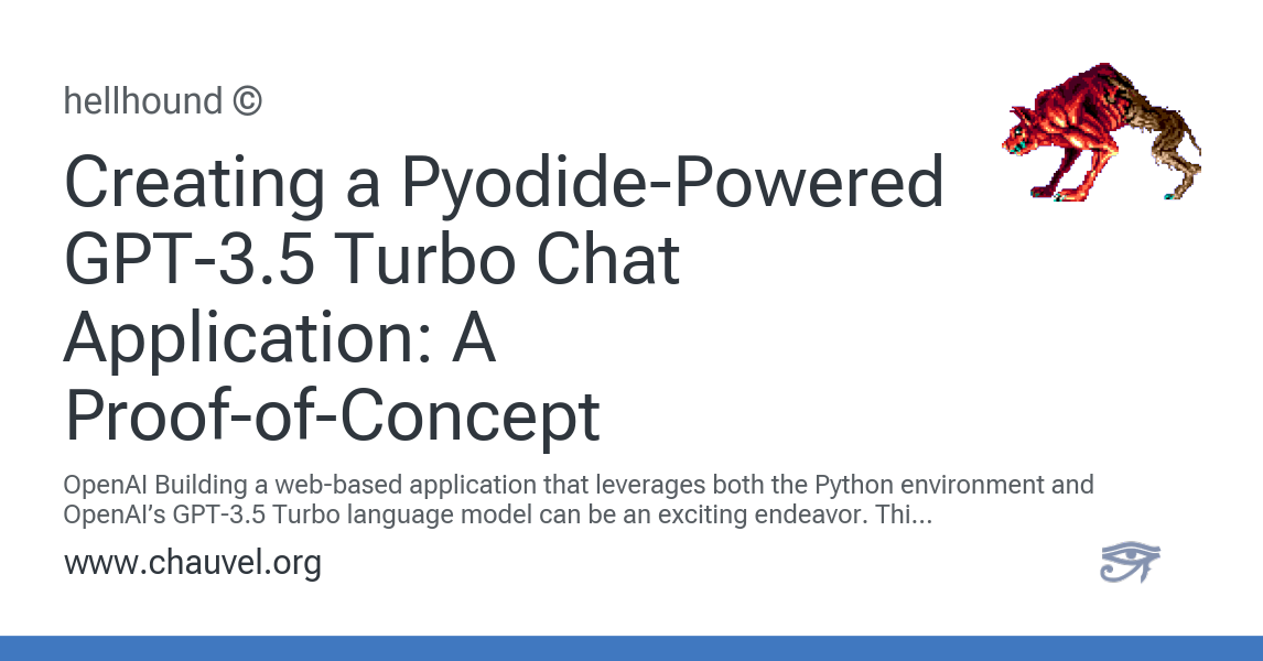 Creating a Pyodide-Powered GPT-3.5 Turbo Chat Application: A Proof-of-Concept